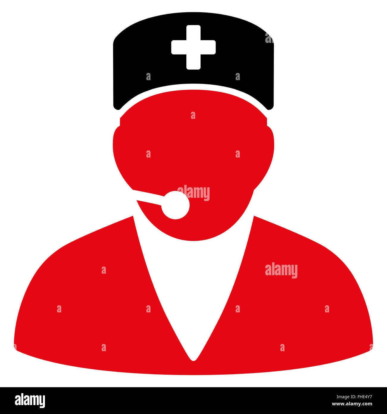 Medical Operator Icon Stock Photo - Alamy