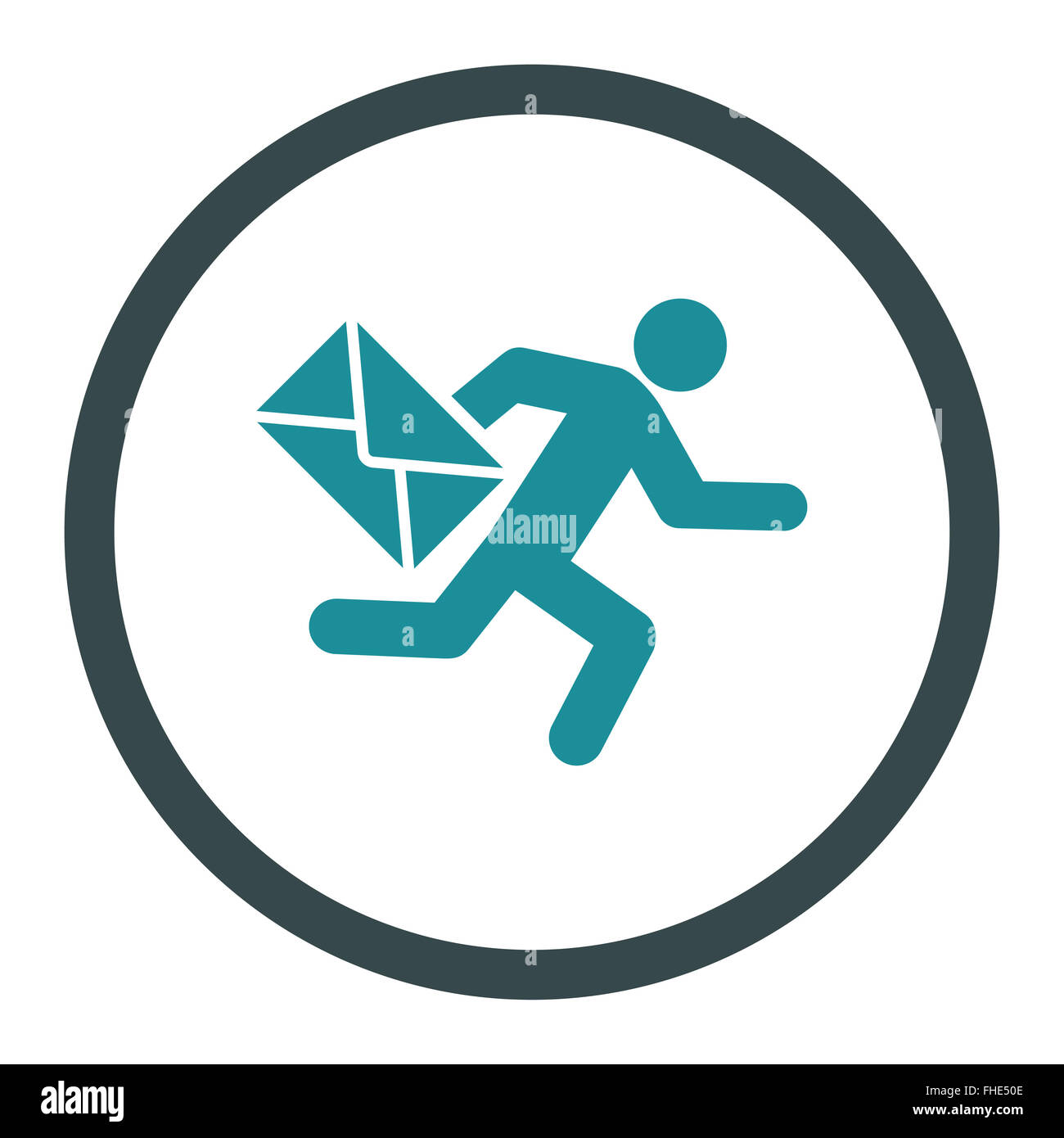 Mail courier icon Stock Photo - Alamy