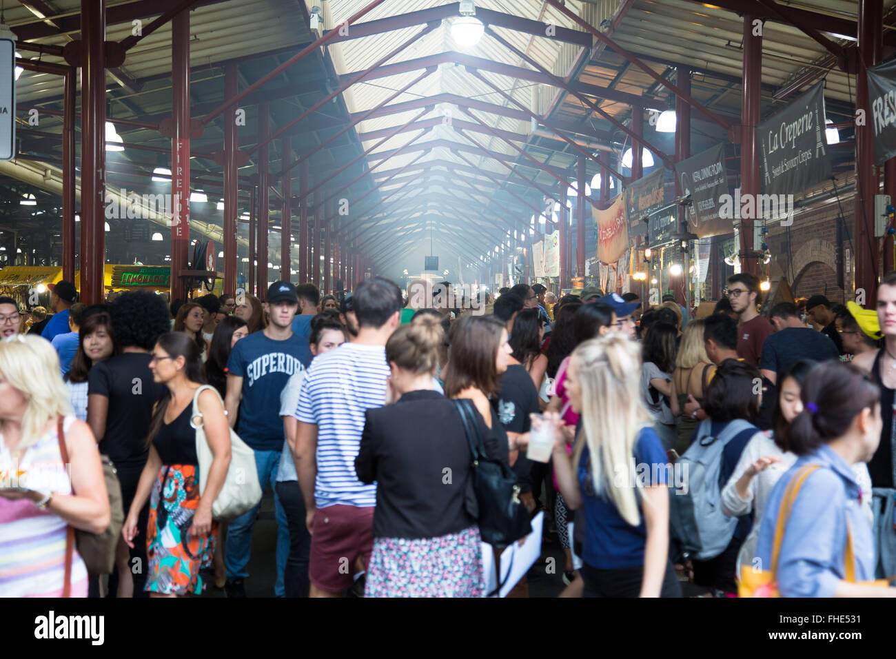 Melbournians flock to the famous Queen Victoria Night Market, held ...