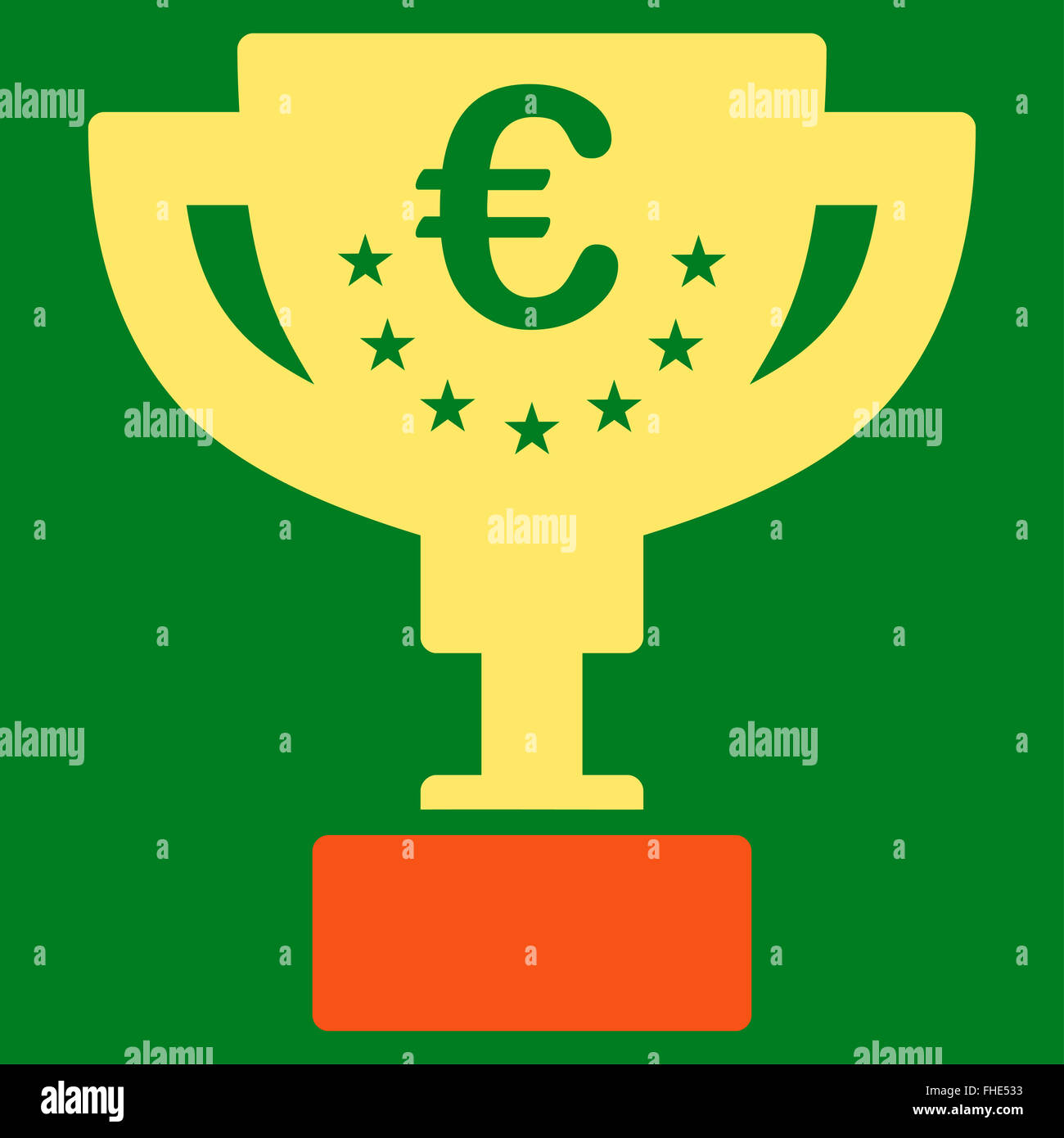 Euro Prize Cup Icon Stock Photo - Alamy
