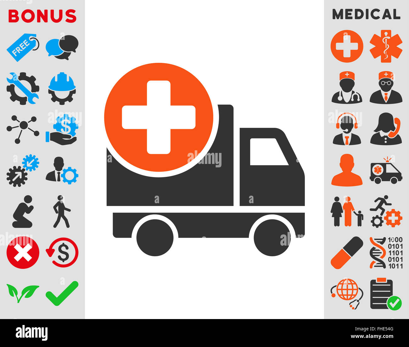 Medical Delivery Icon Stock Photo - Alamy