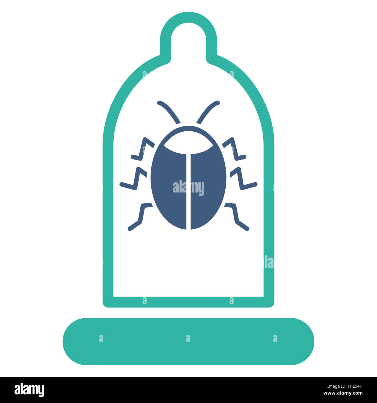 Bug Protection Icon Stock Photo - Alamy