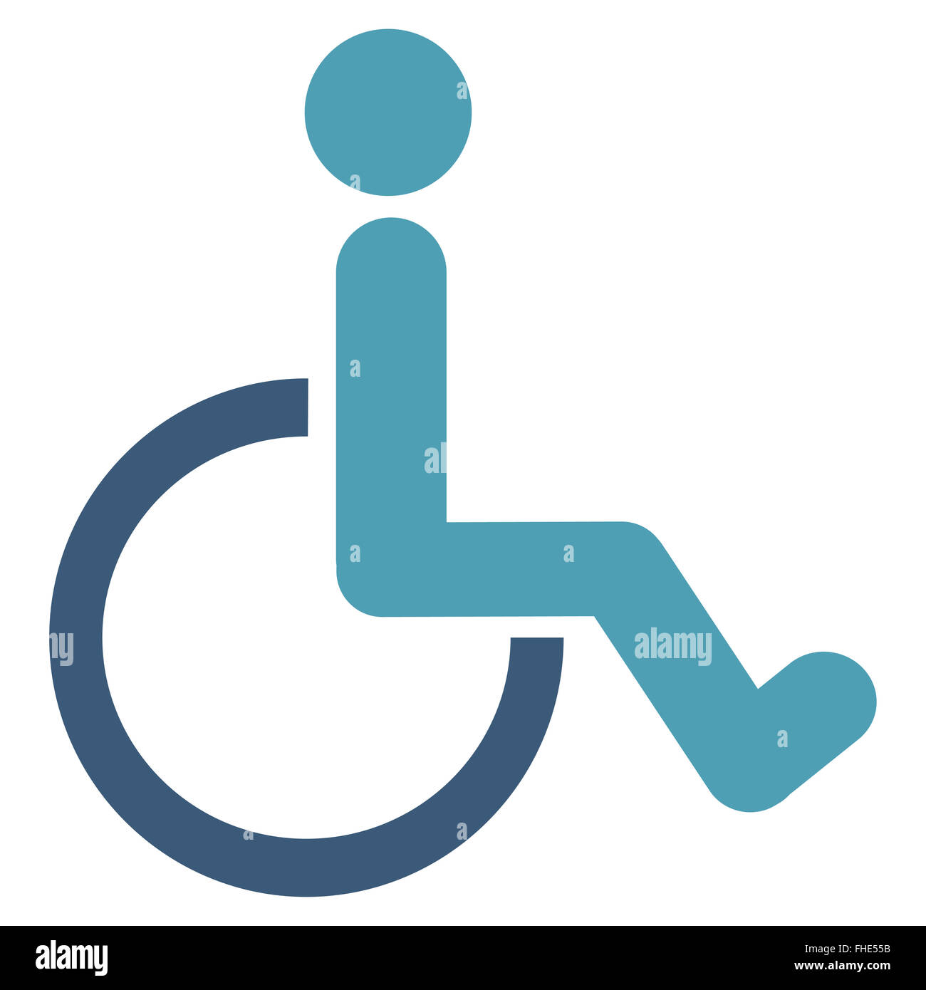 Disabled Person Icon Stock Photo - Alamy