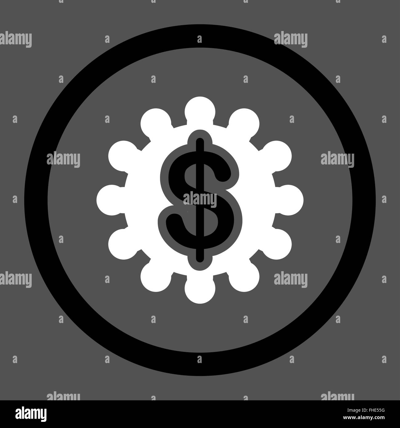 Payment options flat black and white colors rounded vector icon Stock ...