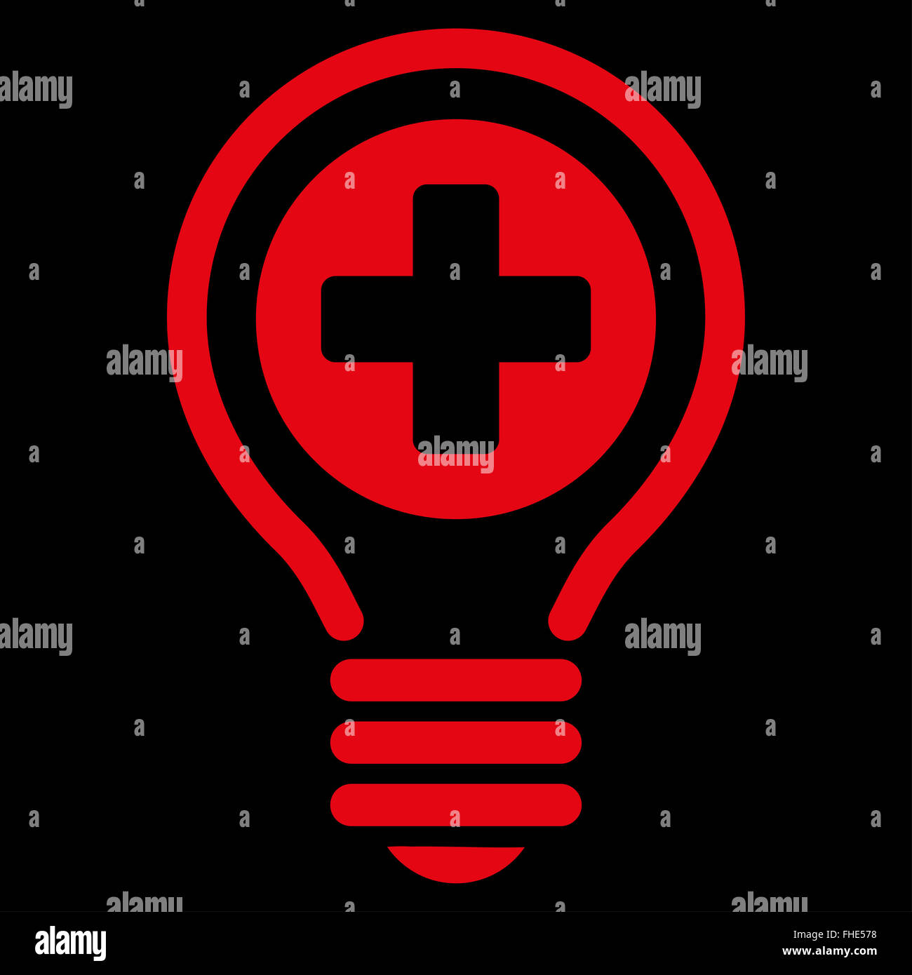 Medical Bulb Icon Stock Photo - Alamy