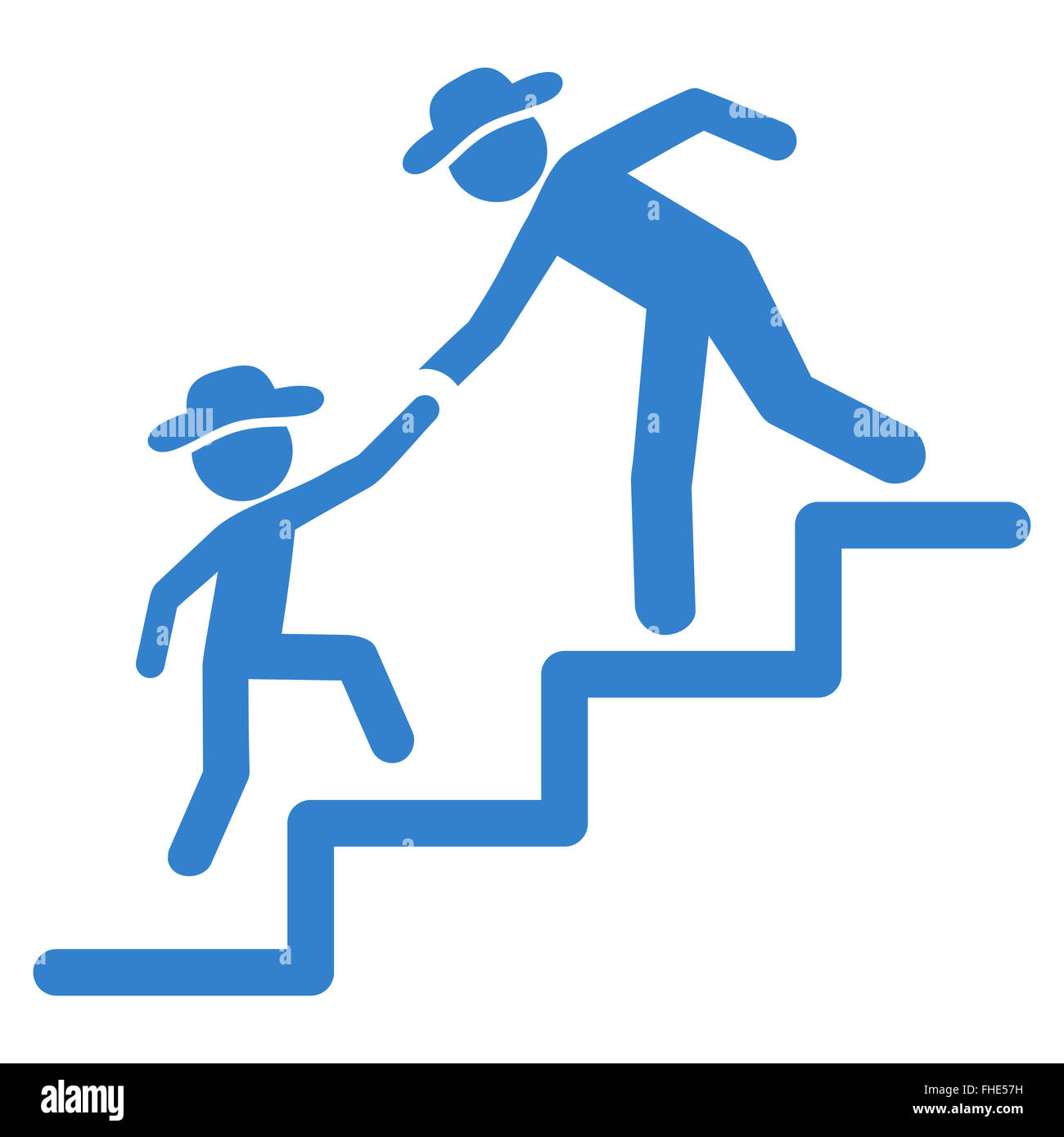 User Education Steps Icon Stock Photo - Alamy