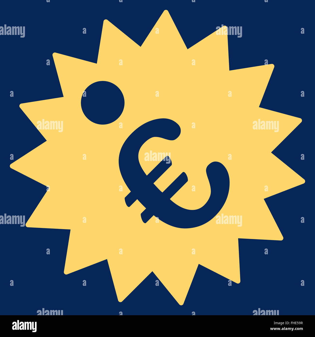 Euro Price Tag Icon Stock Photo - Alamy