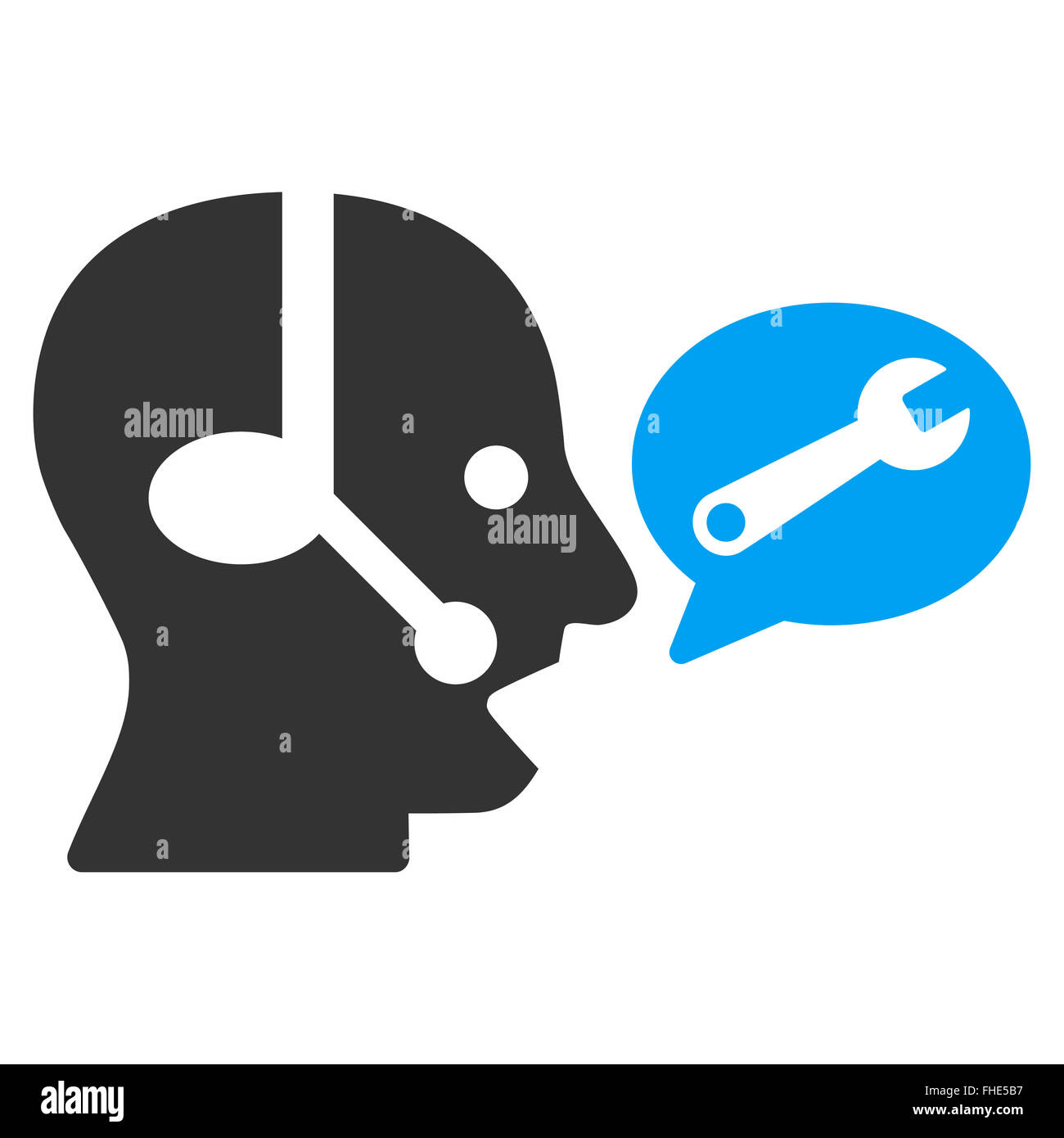 Operator Service Message Icon Stock Photo - Alamy