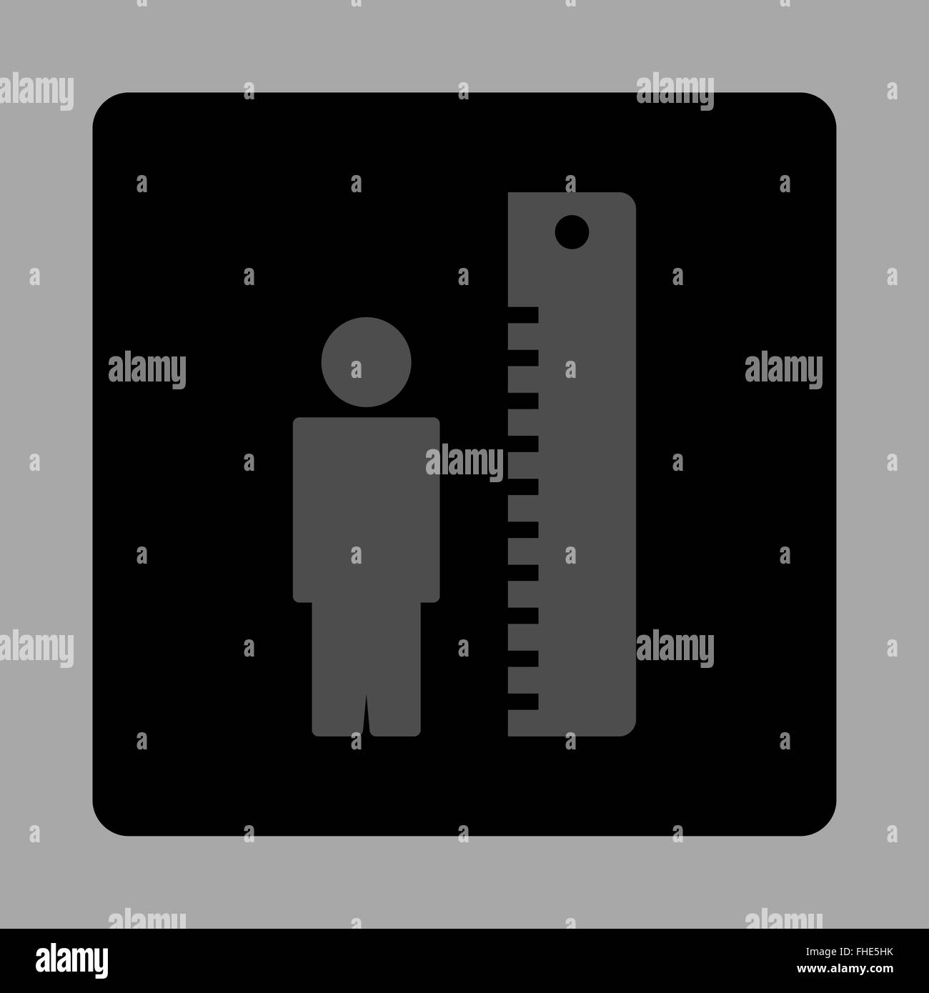 Human measure height Black and White Stock Photos & Images - Alamy