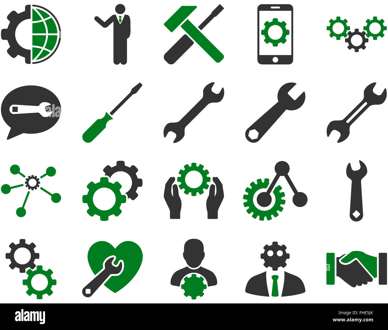 Settings and Tools Icons Stock Photo - Alamy