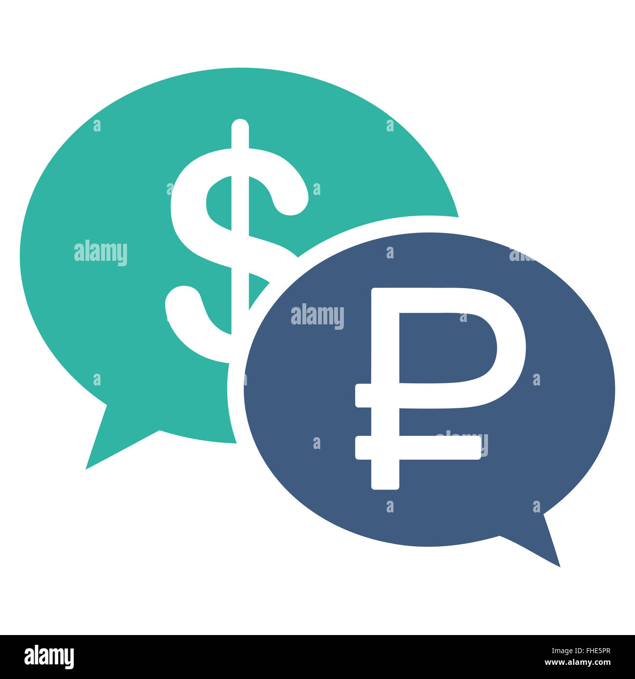 Rouble Dollar Transaction Icon Stock Photo - Alamy