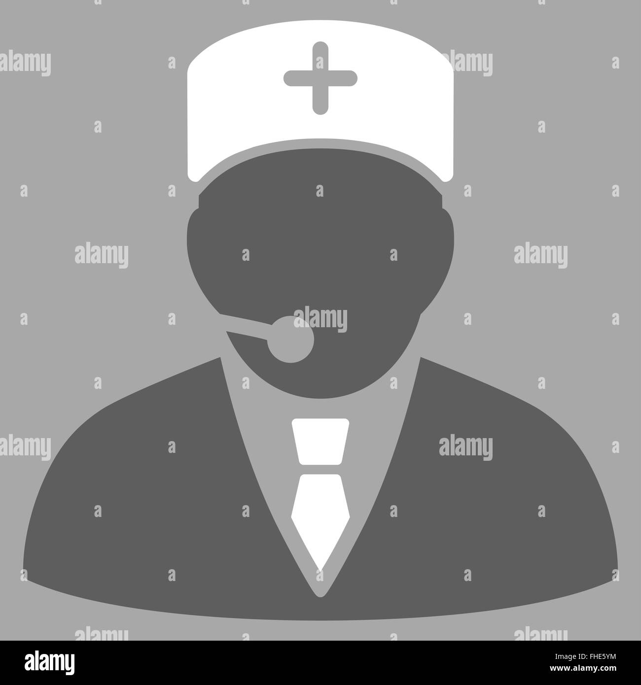Medical Manager Icon Stock Photo - Alamy
