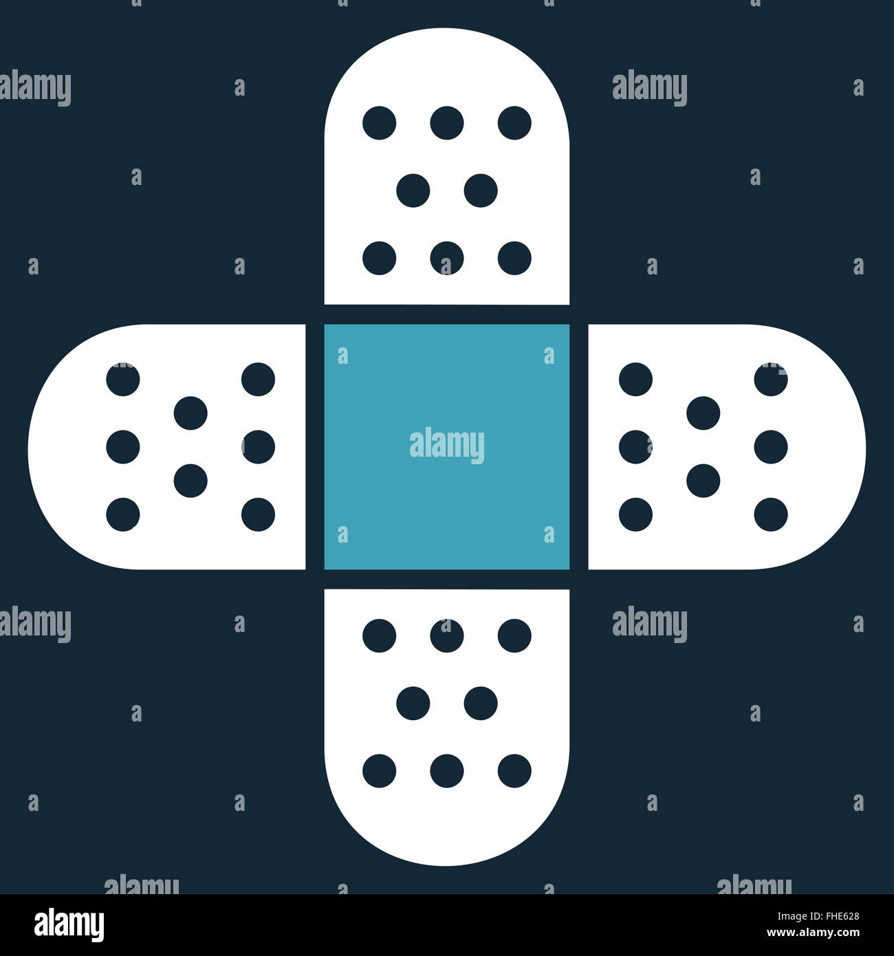 Plaster Flat Icon Stock Photo - Alamy