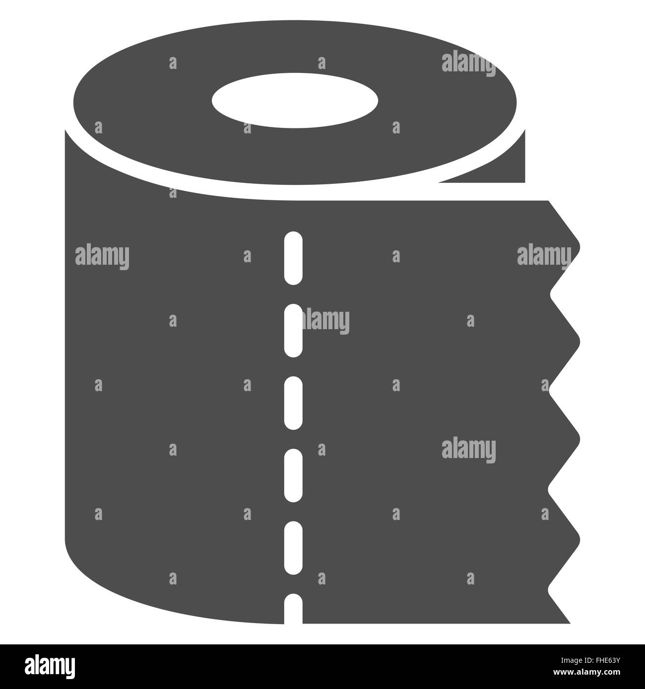 Toilet Paper Roll Icon Stock Photo - Alamy