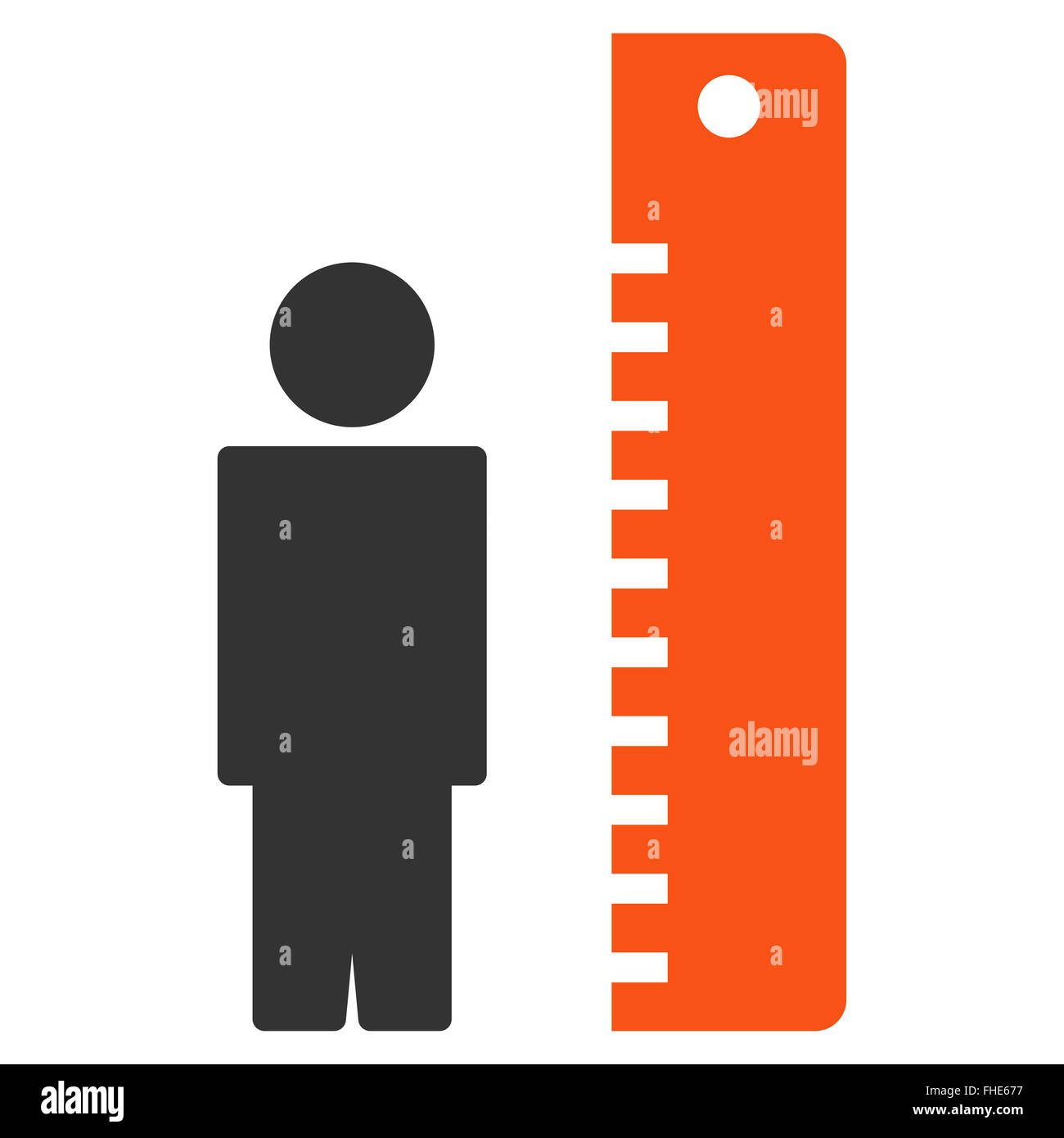 Height Meter Icon Stock Photo - Alamy