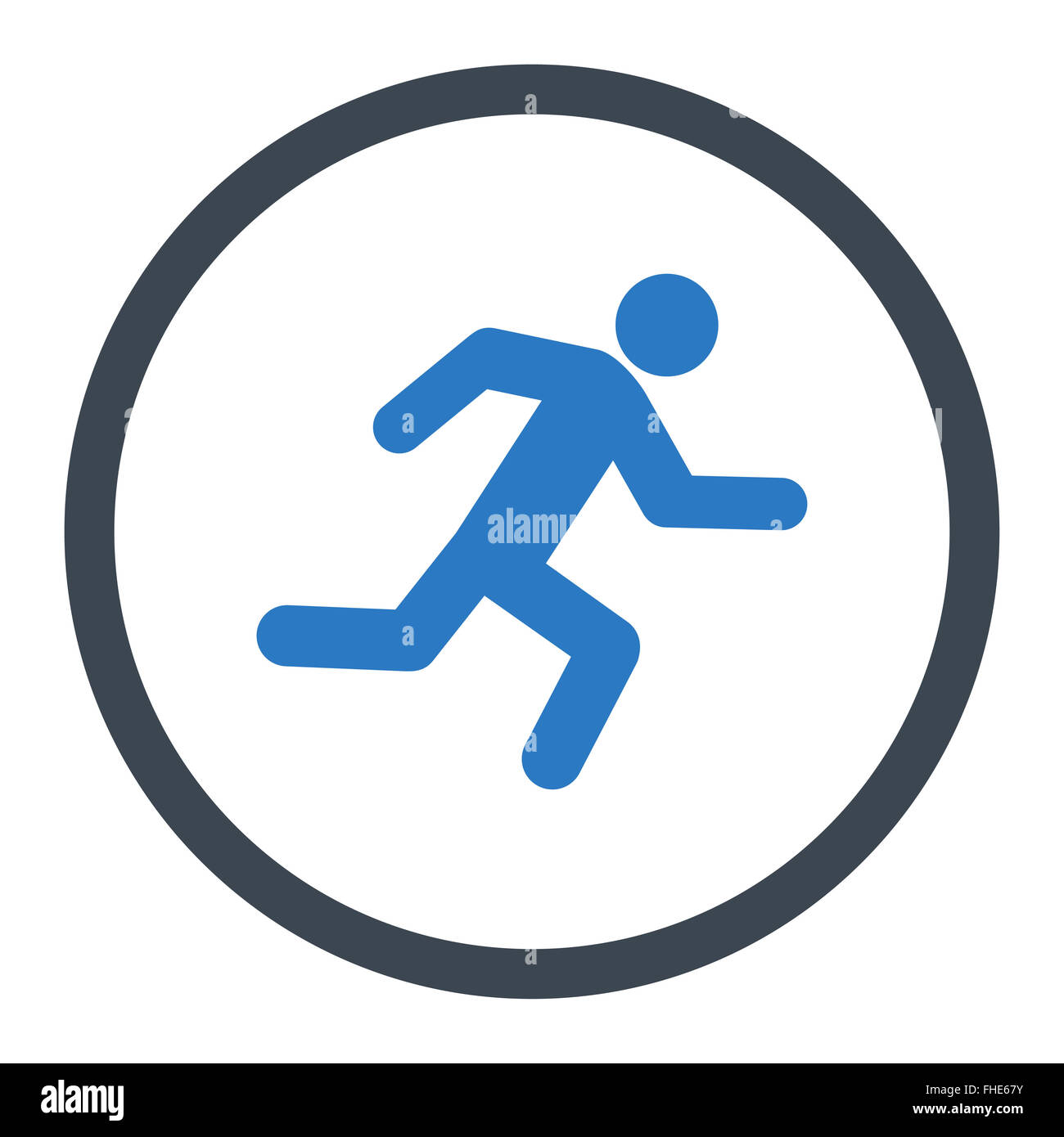 Running man icon Stock Photo - Alamy
