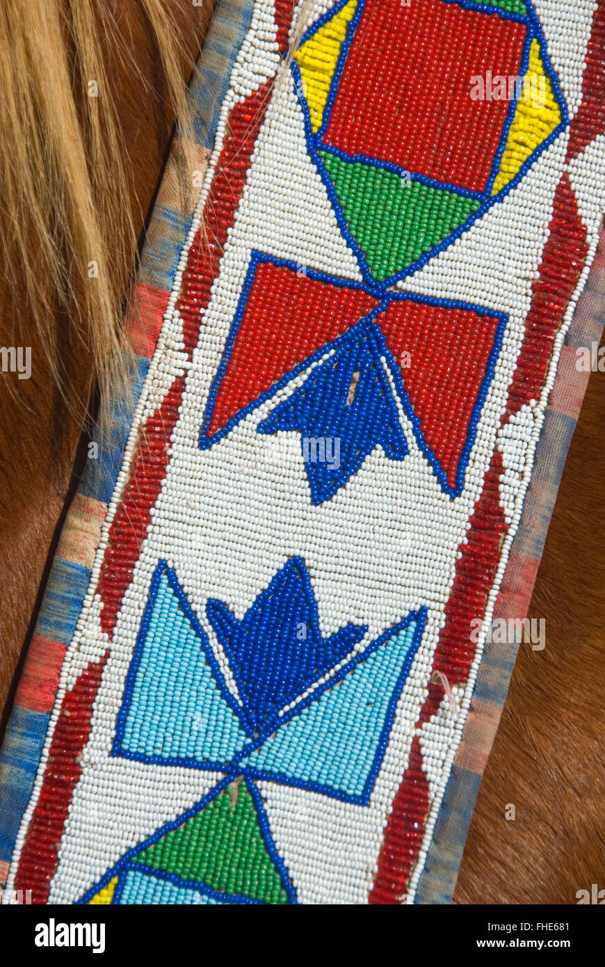 Native American beadwork (Umatilla tribe), St Paul Rodeo Parade, St ...