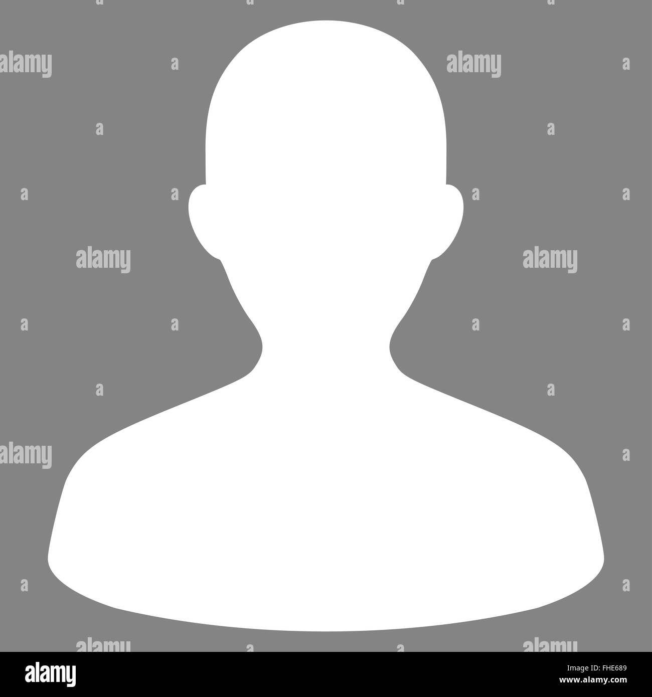 User flat white color icon Stock Photo - Alamy