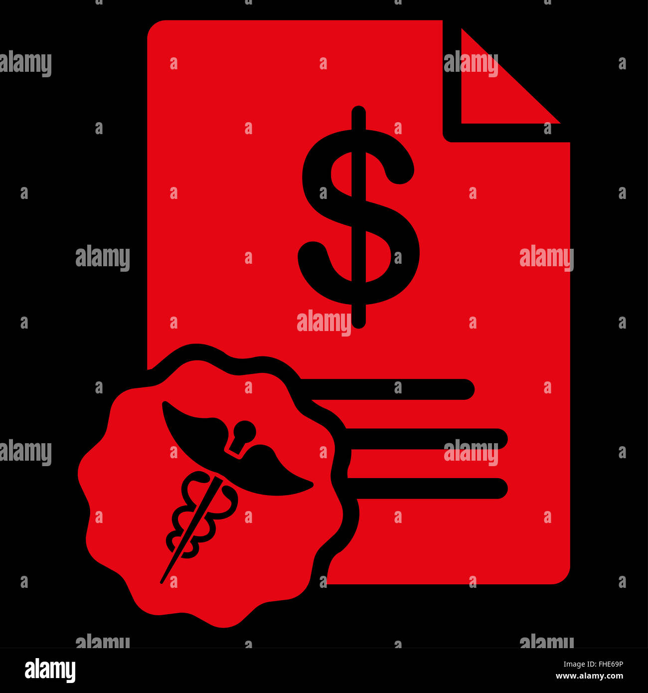 Medical Prices Icon Stock Photo - Alamy