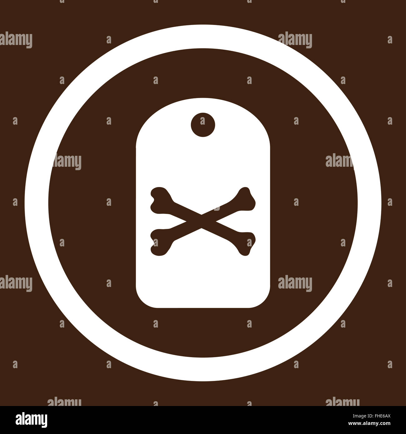 Death Tag Rounded Vector Icon Stock Photo - Alamy