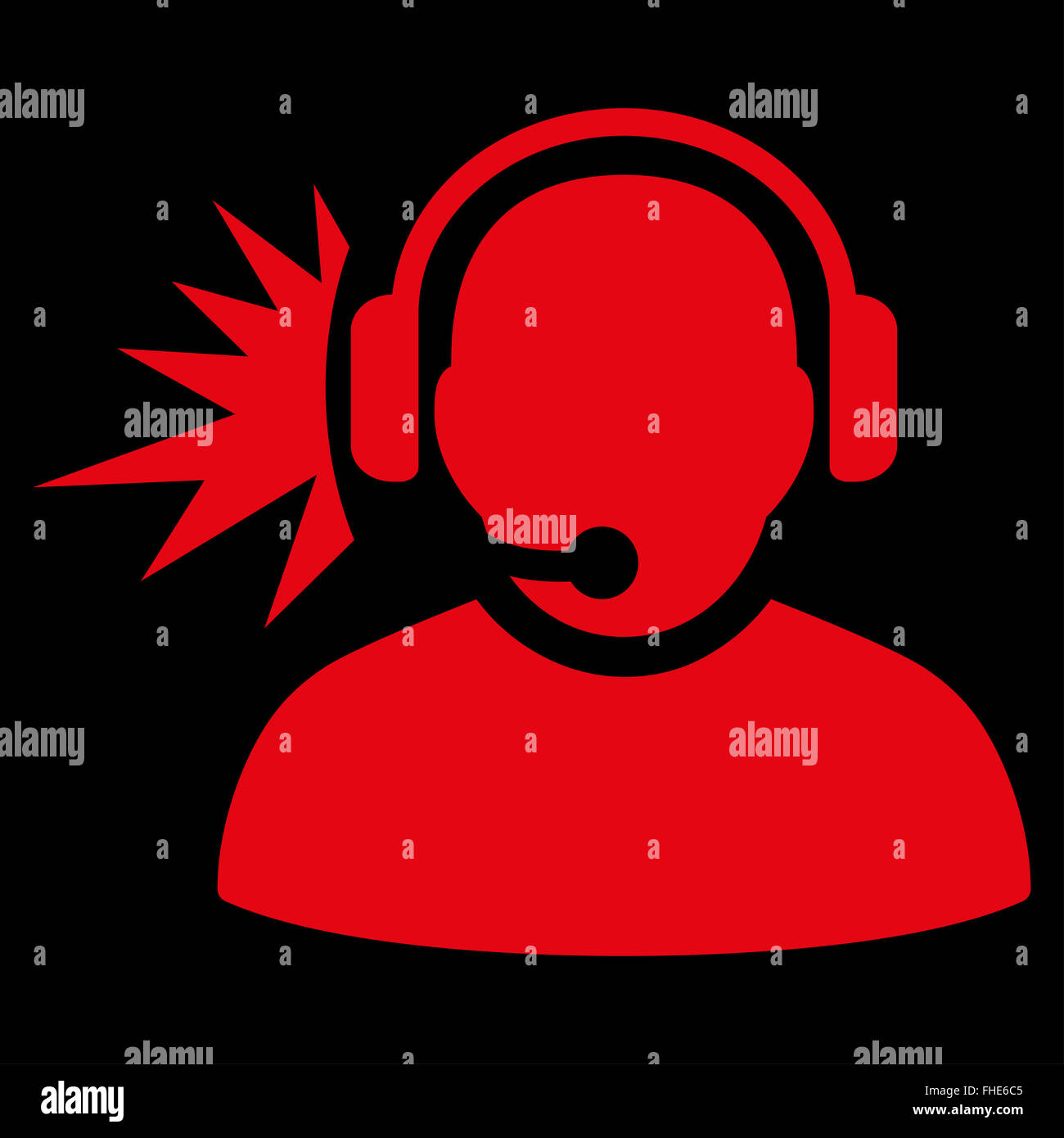 Operator Signal Icon Stock Photo - Alamy