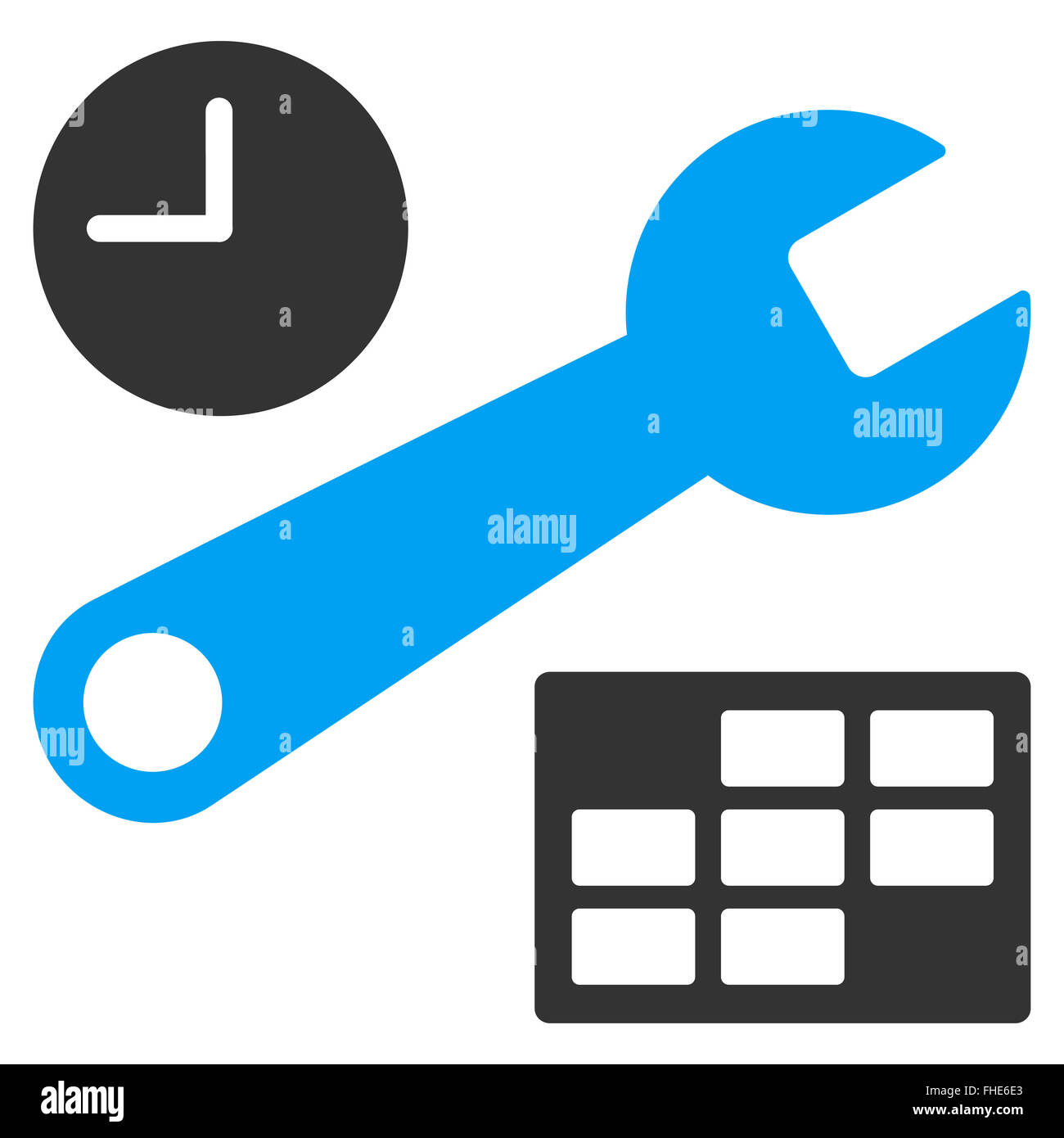 Date And Time Setup Icon Stock Photo - Alamy