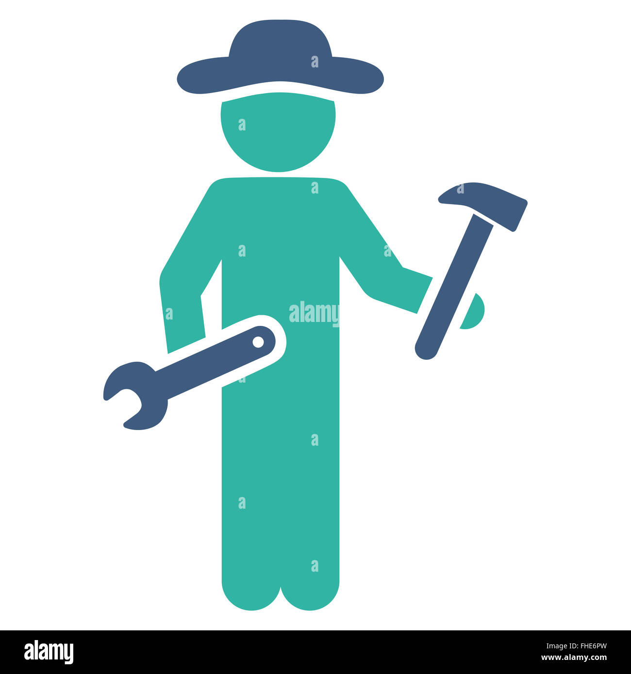 Agent Serviceman Icon Stock Photo - Alamy