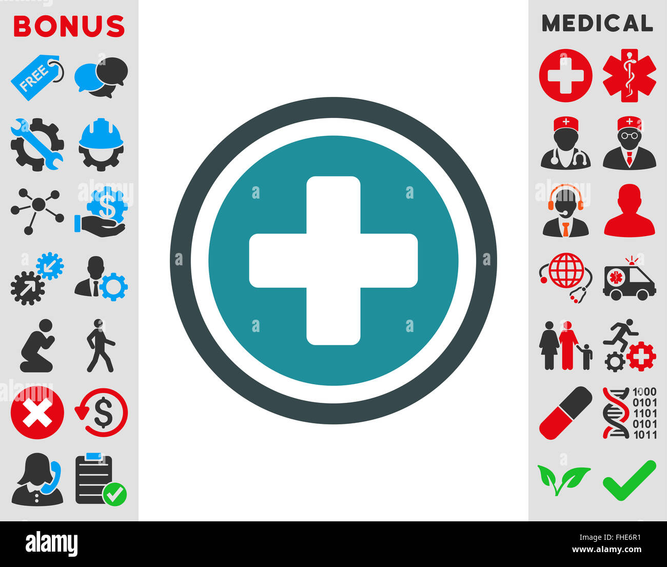 Rounded Cross Icon Stock Photo - Alamy