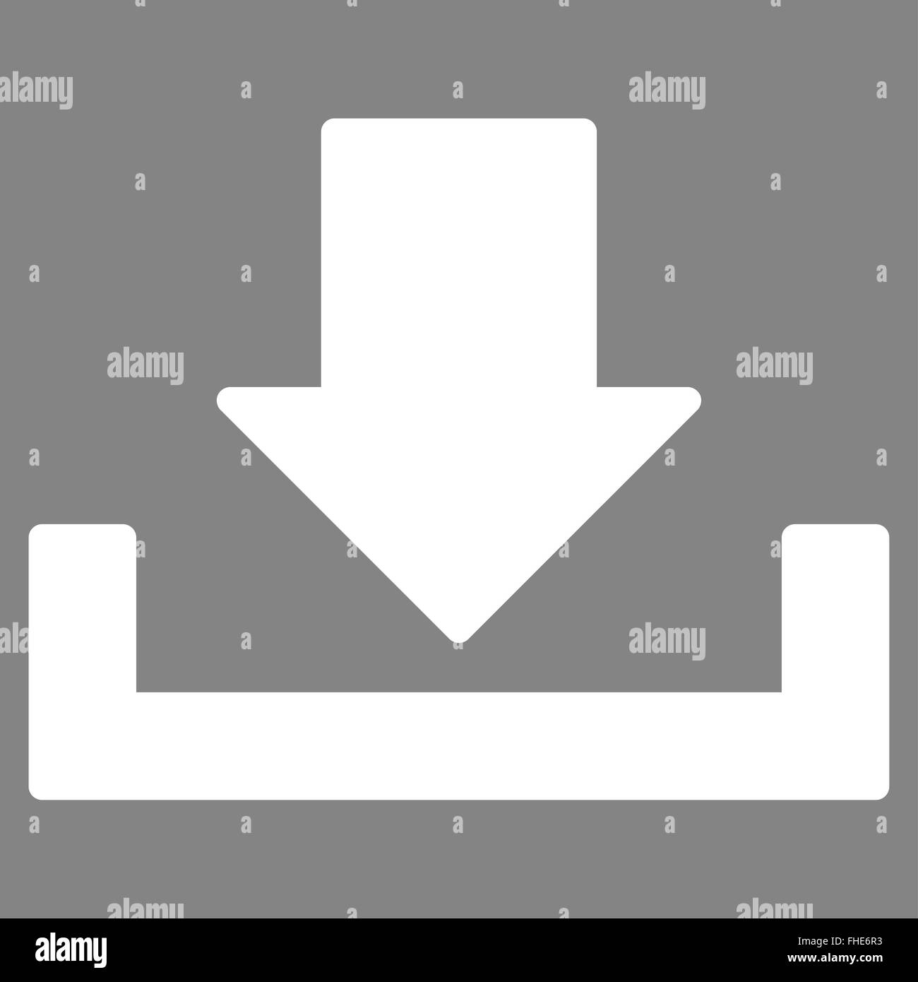 Download flat white color icon Stock Photo - Alamy