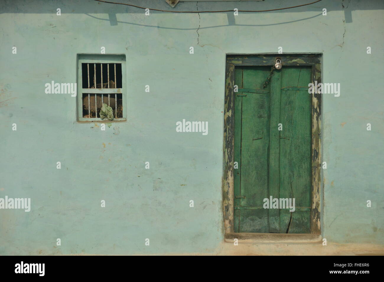 Old indian village house window hi-res stock photography and images - Alamy
