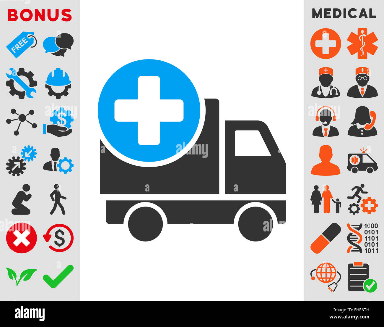 Medical Delivery Icon Stock Photo - Alamy