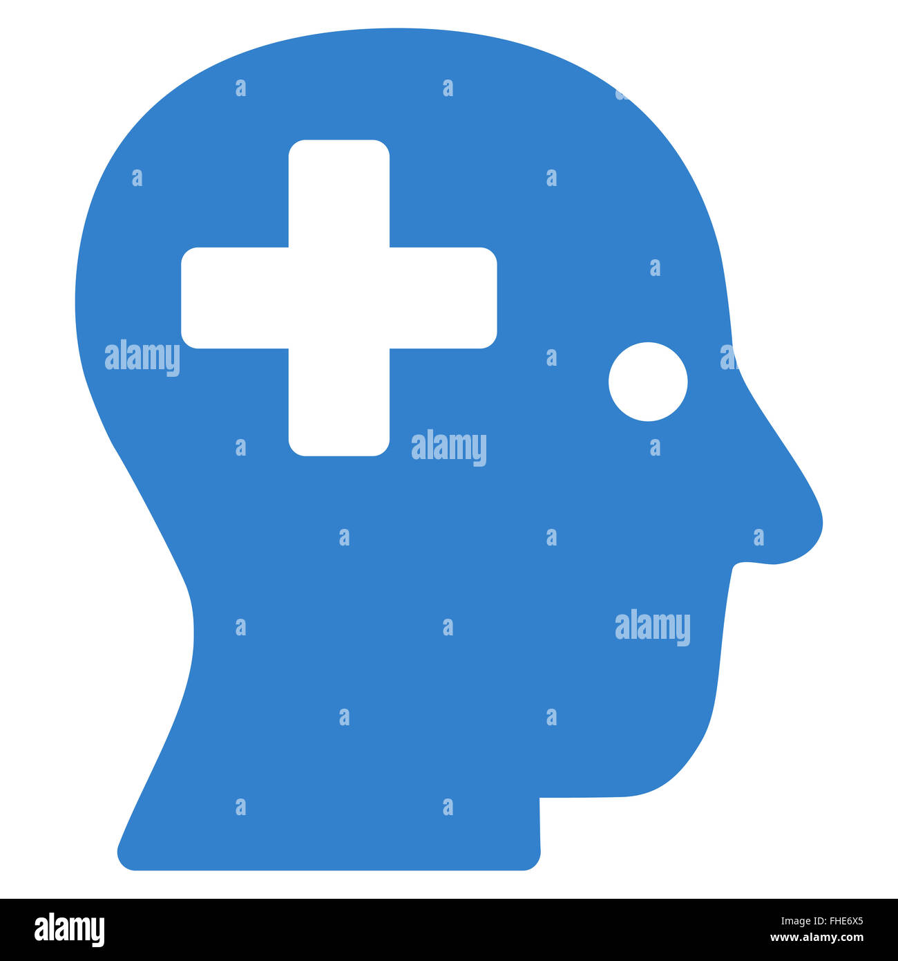 Plus Head Icon Stock Photo - Alamy