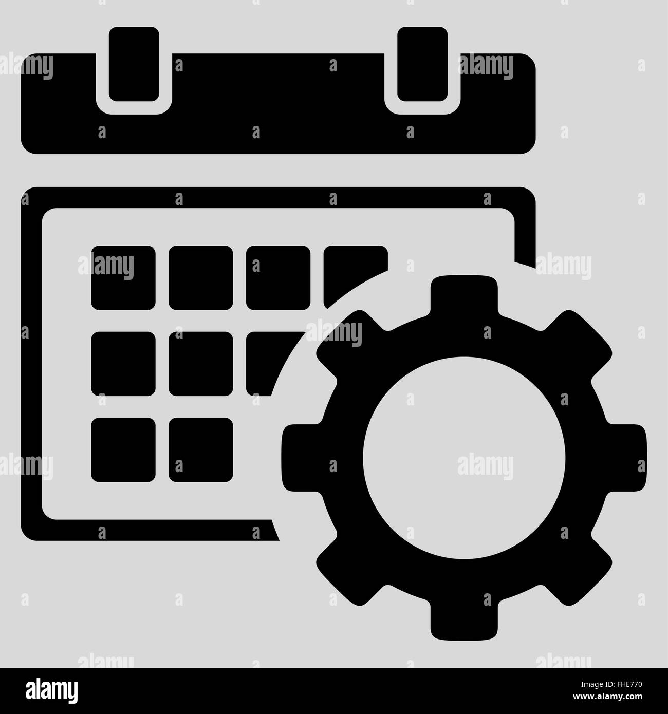 Schedule Setup Icon Stock Photo - Alamy