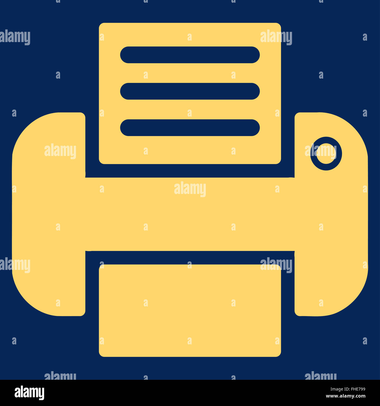 Print Flat Icon Stock Photo - Alamy