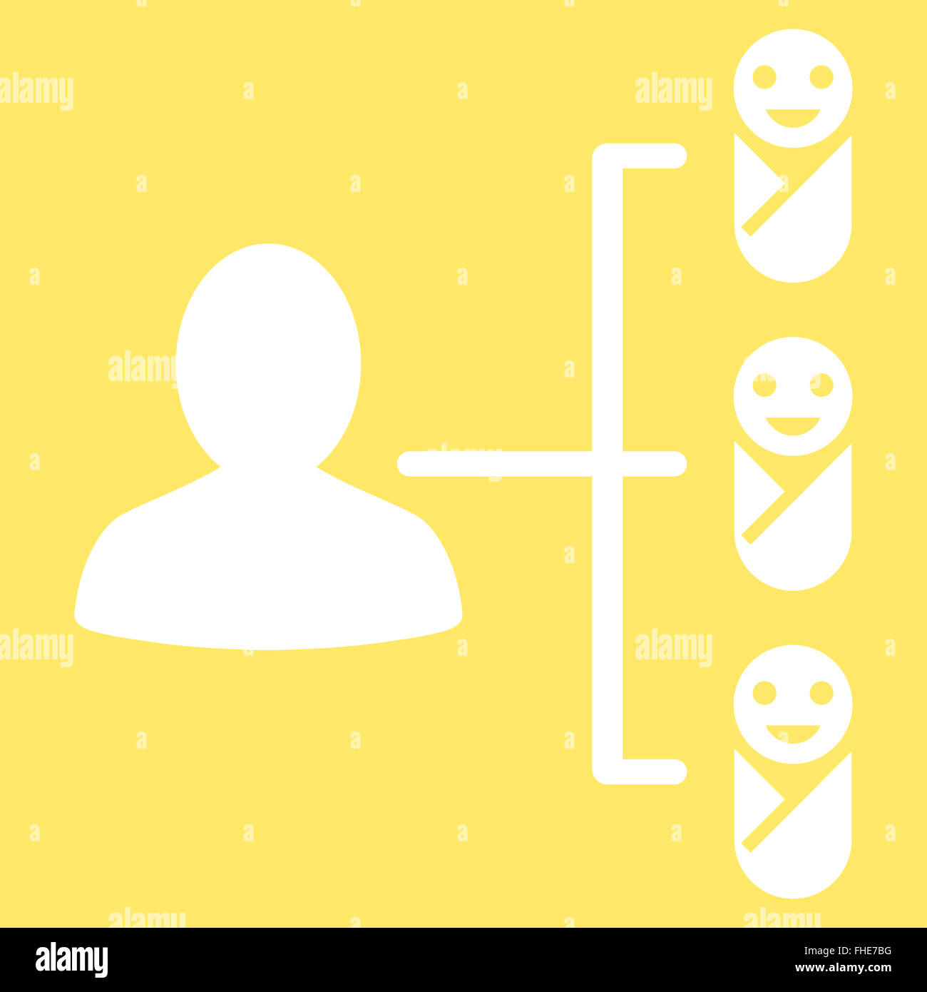 Children Links Icon Stock Photo - Alamy