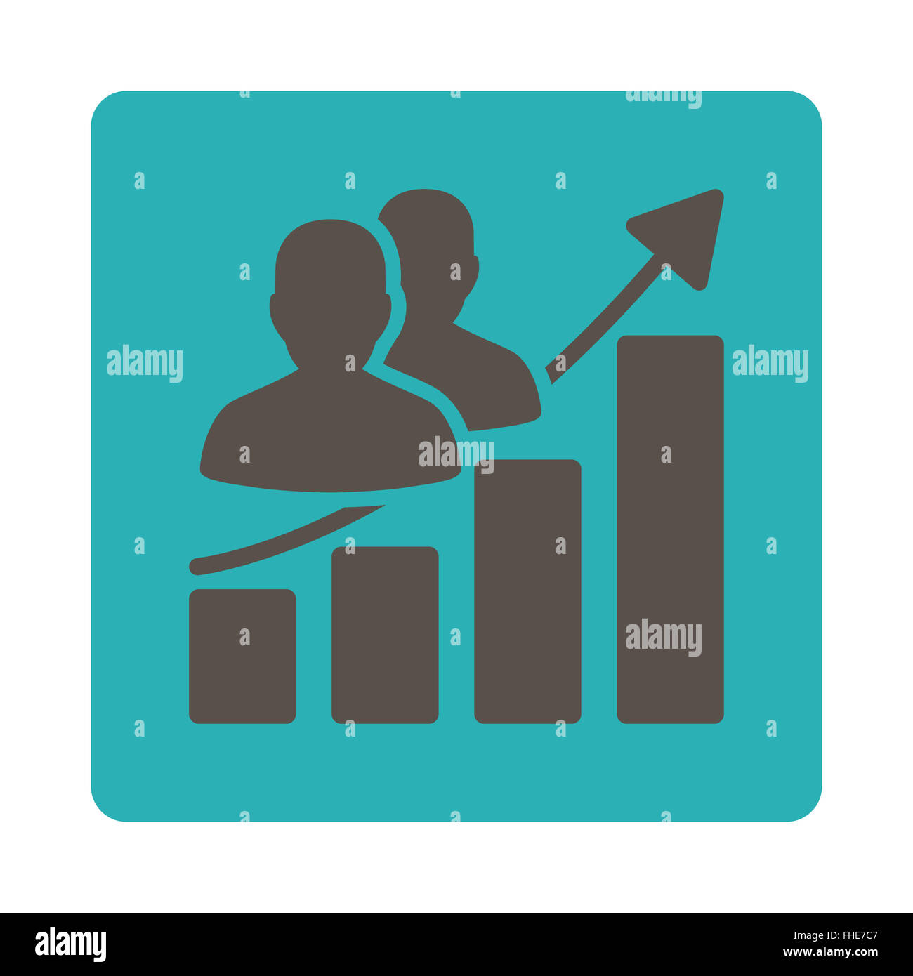Audience Growth Icon Stock Photo - Alamy