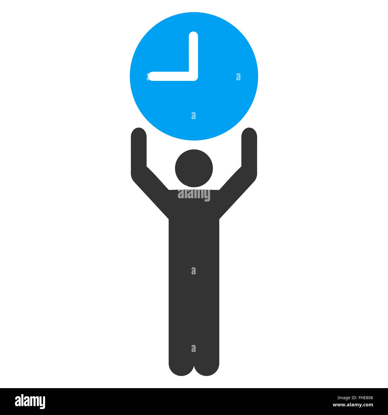 Time Manager Icon Stock Photo - Alamy