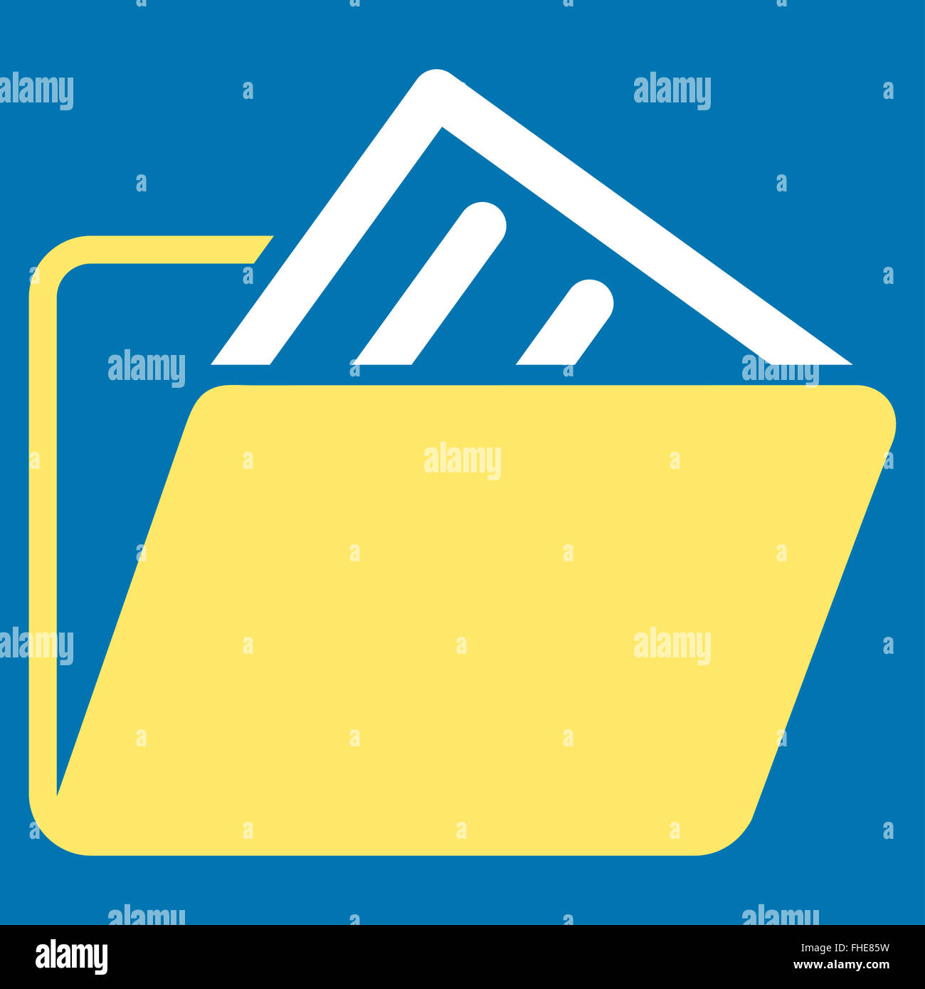 Document Folder Icon Stock Photo - Alamy