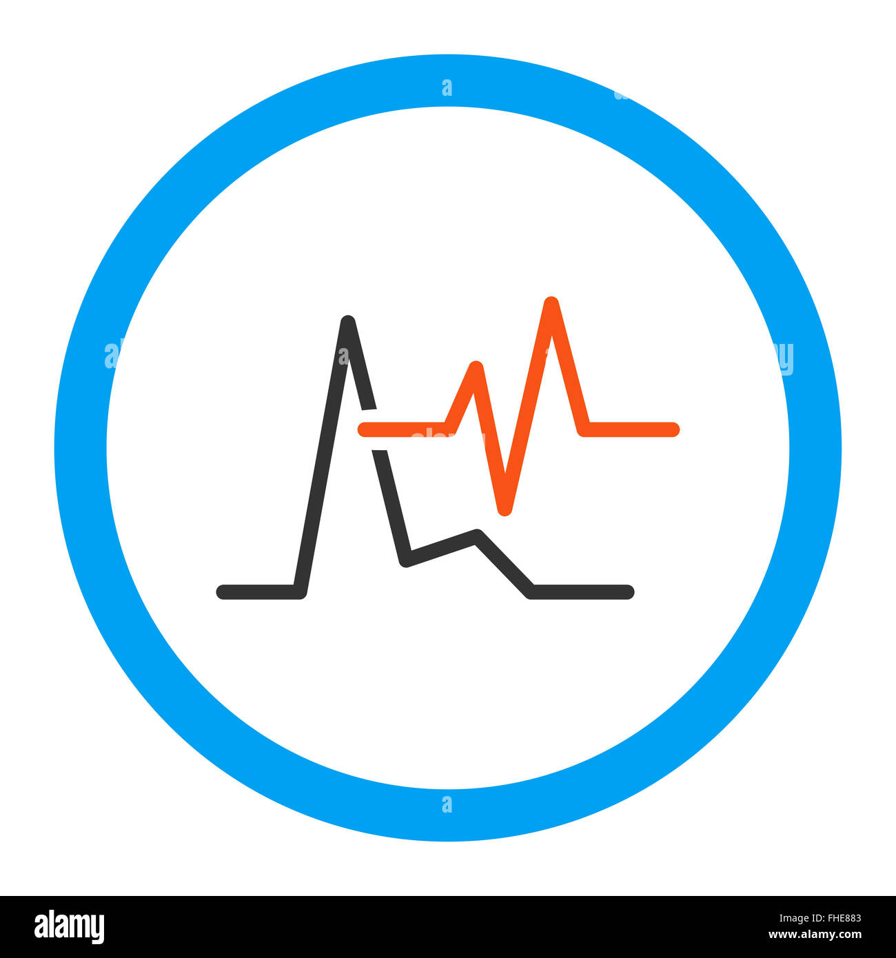 Ekg circle hi-res stock photography and images - Alamy