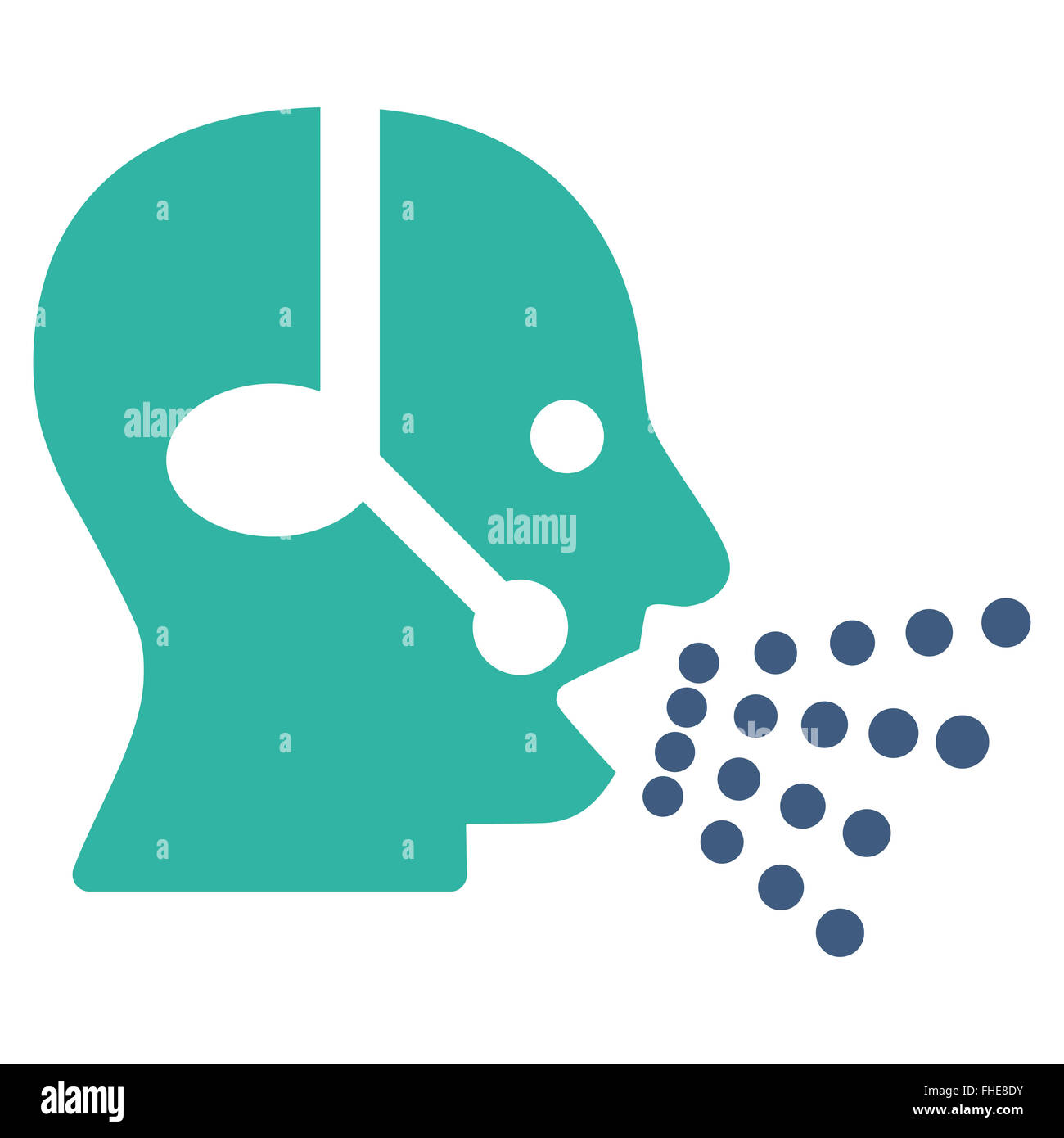 Operator Speech Icon Stock Photo - Alamy