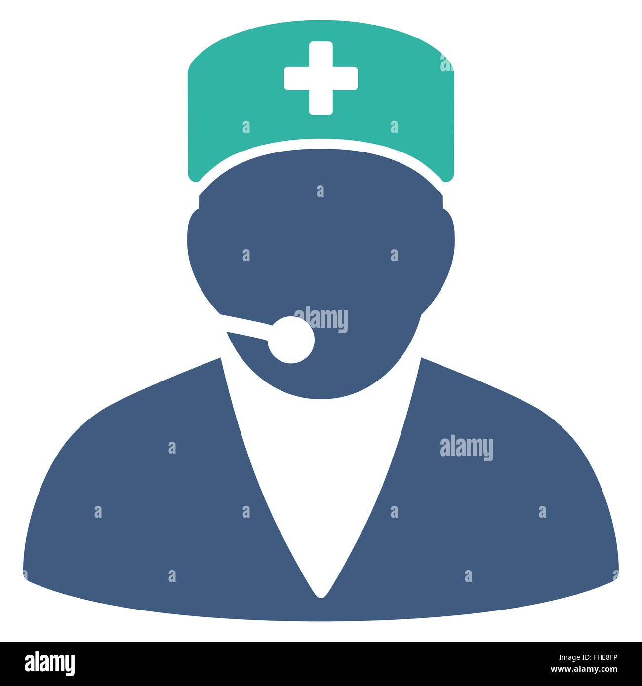 Medical Operator Icon Stock Photo - Alamy