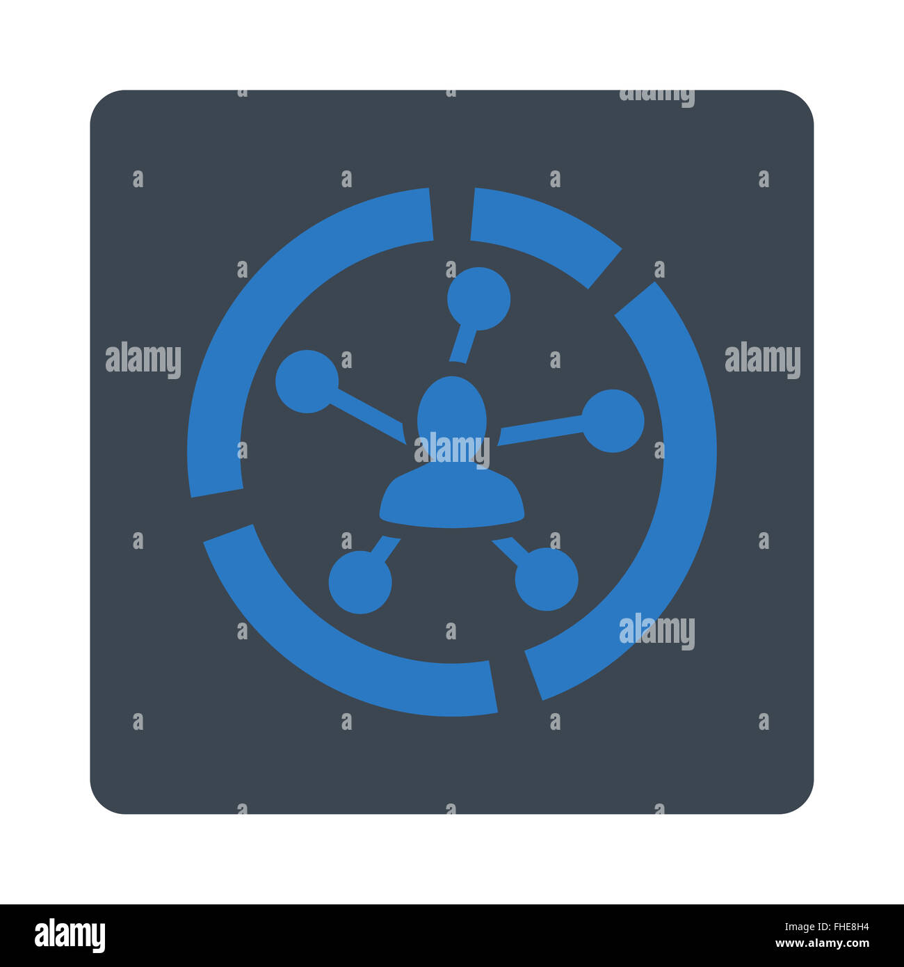 Relations diagram icon Stock Photo - Alamy