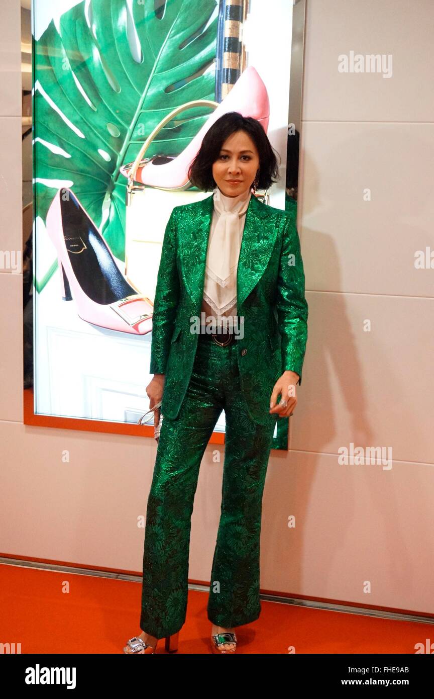 Hongkong, China. 24th Feb, 2016. Carina Lau and Sammi Cheng attend a ...