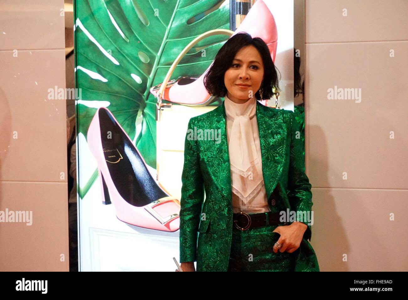 Hongkong, China. 24th Feb, 2016. Carina Lau and Sammi Cheng attend a ...
