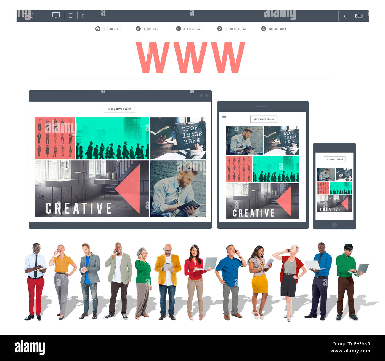 WWW Website Networking Connection Sharing Social Concept Stock Photo ...