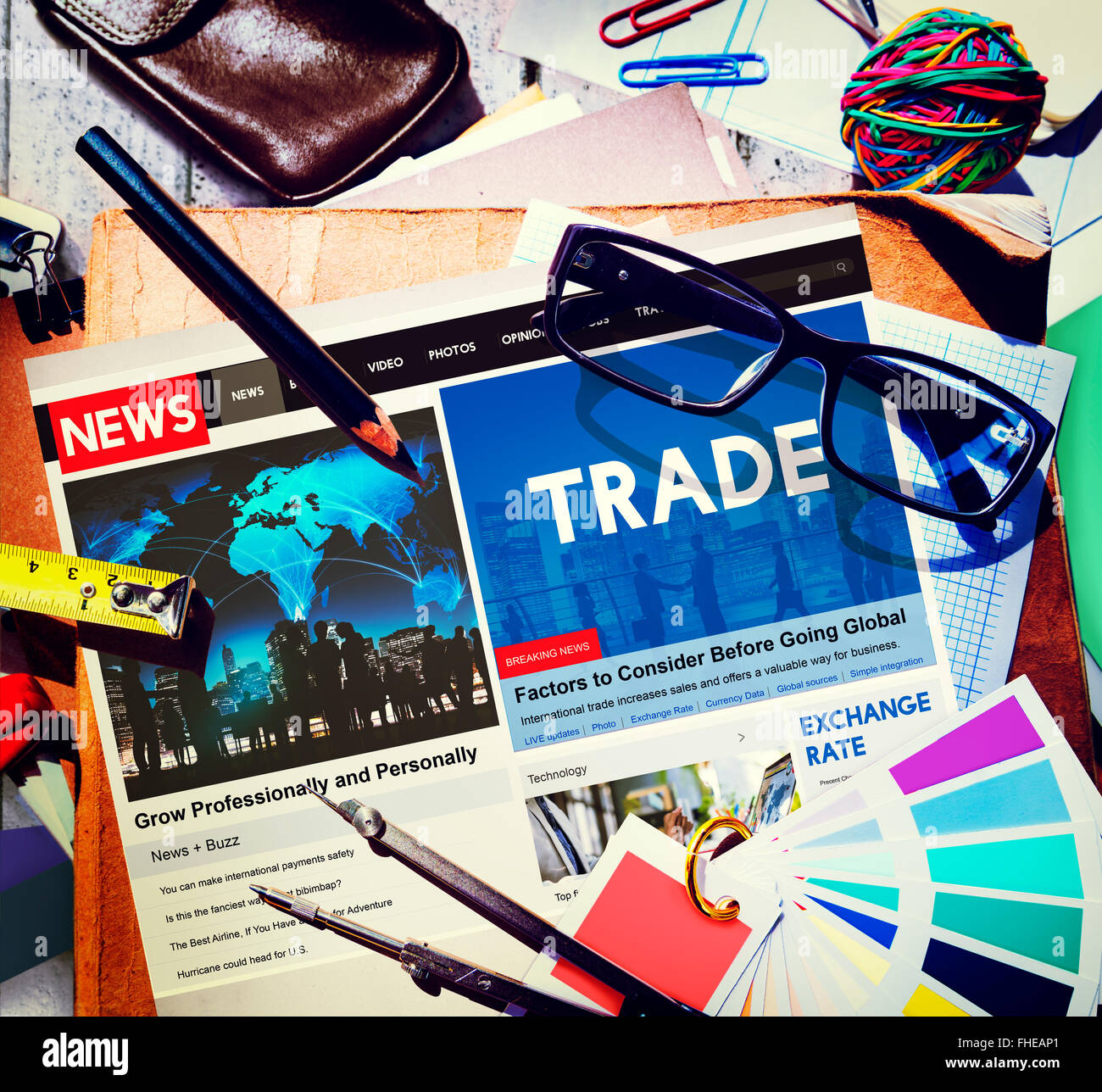 Trade Exchange Import Export Business Transaction Concept Stock Photo ...