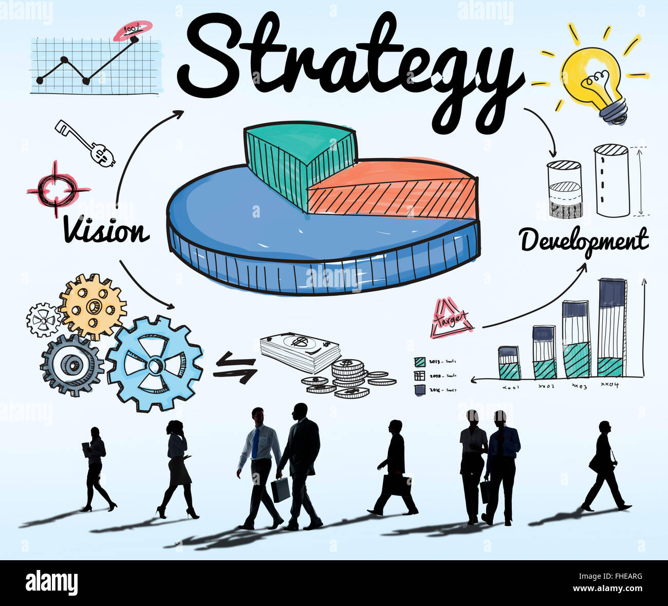 Strategy Business Chart Vision Development Concept Stock Photo - Alamy