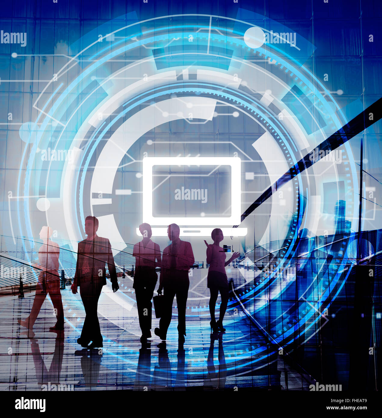 Computer Information Technology Connection Concept Stock Photo - Alamy