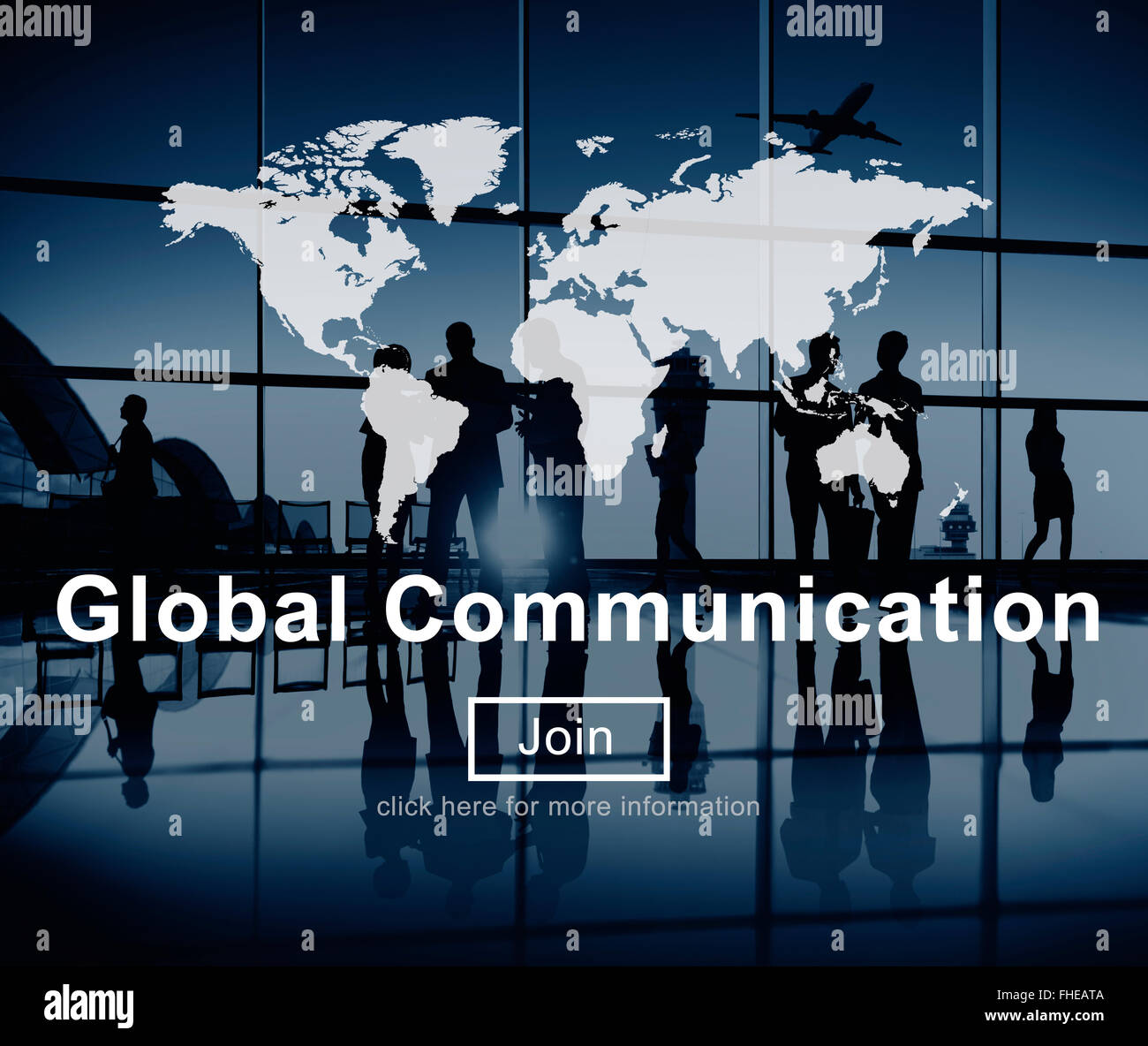 Global Communication Worldwide Website Homepage Concept Stock Photo - Alamy