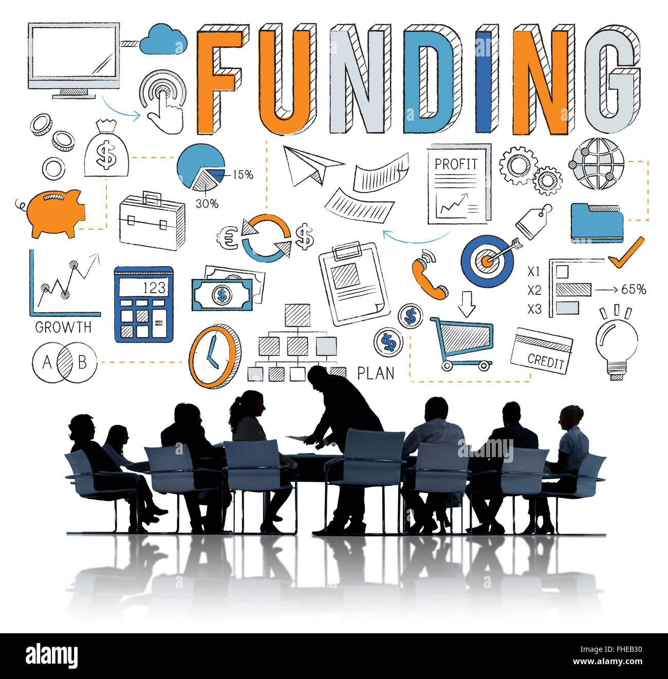 Funding Economy FInancial Collection Fund Concept Stock Photo - Alamy